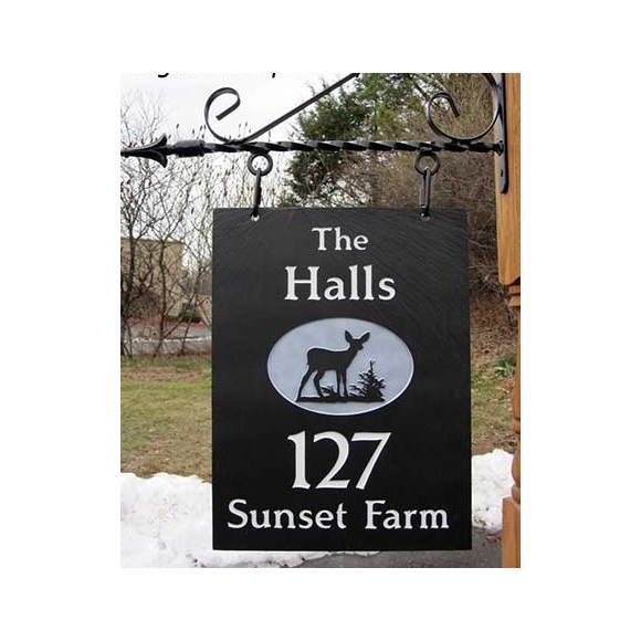 Hanging Sign Bracket With Decorative Scrollwork For Hanging Address ...