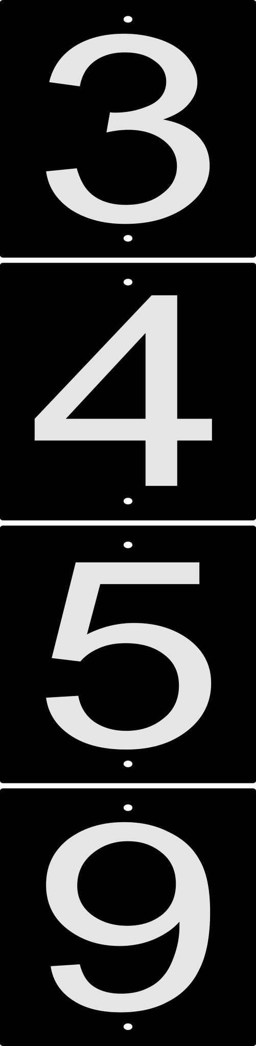 Reflective House Numbers or Letters, Heavy Duty