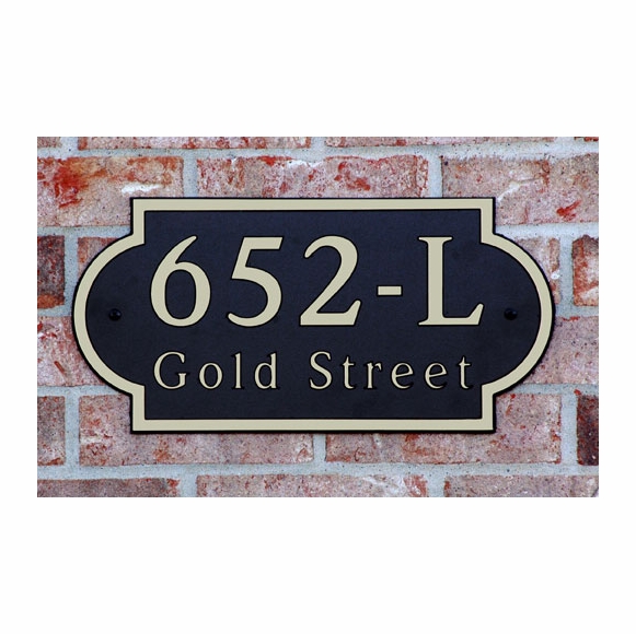 Hollow Rock Address Sign Rock