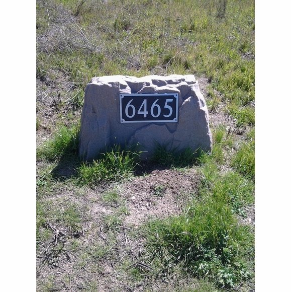 Hollow Rock Address Sign Rock