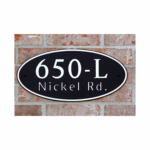 Hollow Rock Address Sign Rock