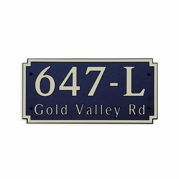 Hollow Rock Address Sign Rock