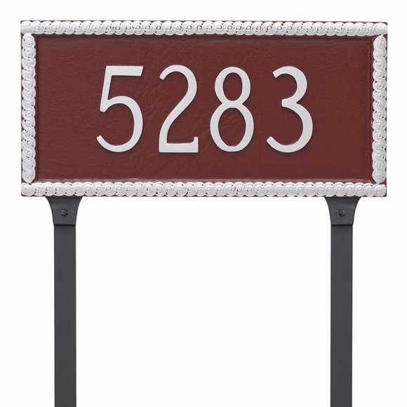 Home Address Plaque With Two Lines - Custom House Number Sign With ...