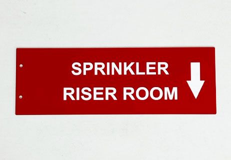 Horizontal Corridor Plaque or Hallway Information Sign - Double Sided ...