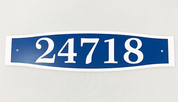 House Address Plate - Custom Number Sign