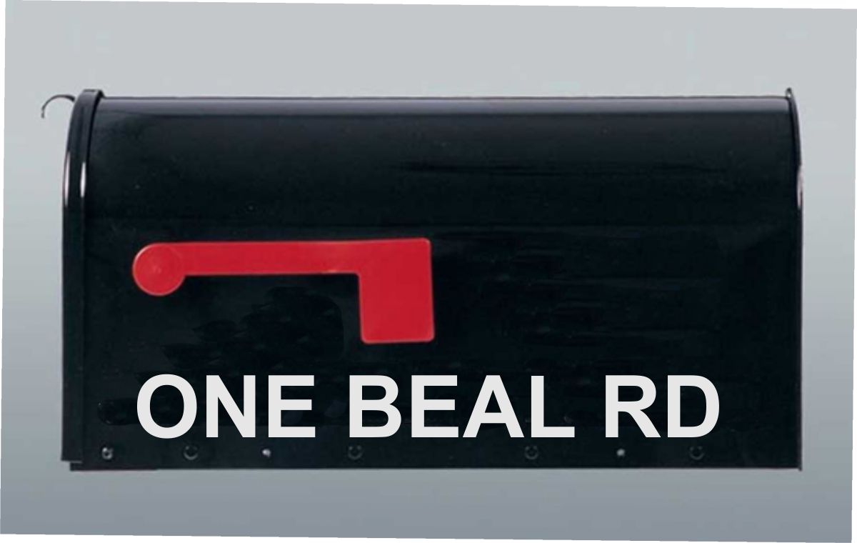 Mailbox Numbers and Lettering Kit