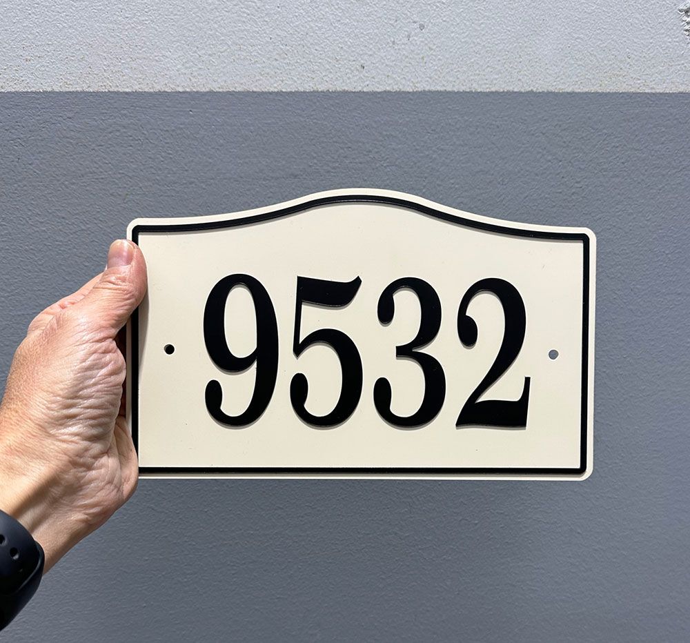 House Number Address Plaque
