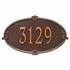 Street Number Address Plaque Traditional Oval