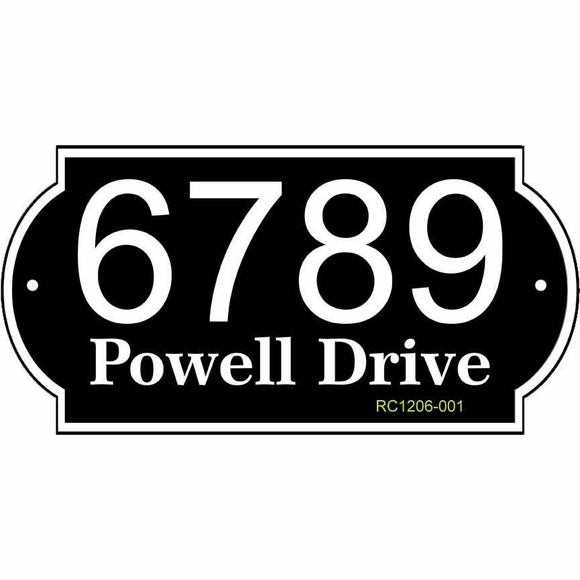 House Number Plate - Custom Address Sign