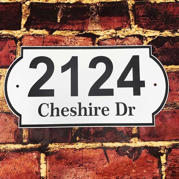 House Number Plate - Custom Address Sign