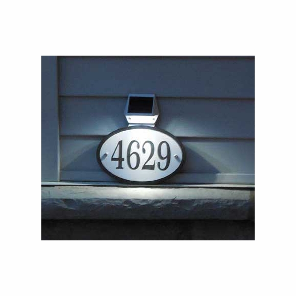 House Number Sign Solar Light - For Address Plaques, Mailboxes, Decks ...