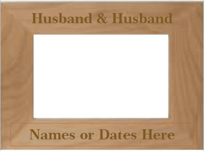 Husband and Husband Personalized Picture Frame