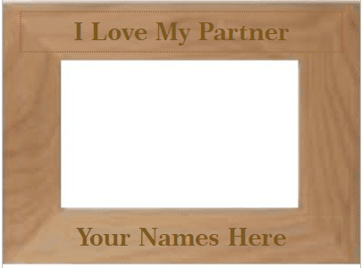 I Love My Partner Personalized Picture Frame