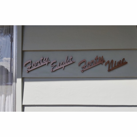 Individual Written House Number - Spelled Out Word Address Numbers In ...