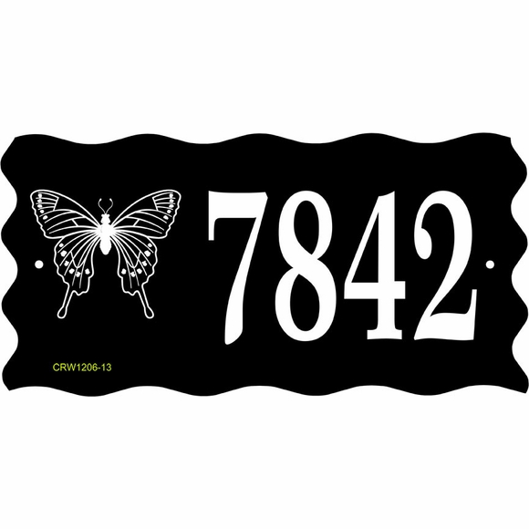 Insect Theme House Number Sign - Butterfly, Spider, Bee, Dragonfly, and ...