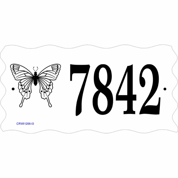 Insect Theme House Number Sign - Butterfly, Spider, Bee, Dragonfly, and ...