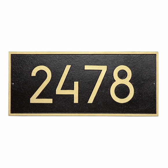 Large Address Sign With Contemporary Numbers