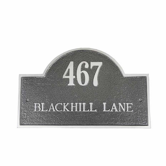 Large Arch Address Plaque