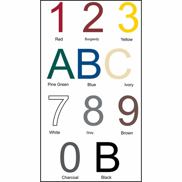 Large Address Numbers And Letters