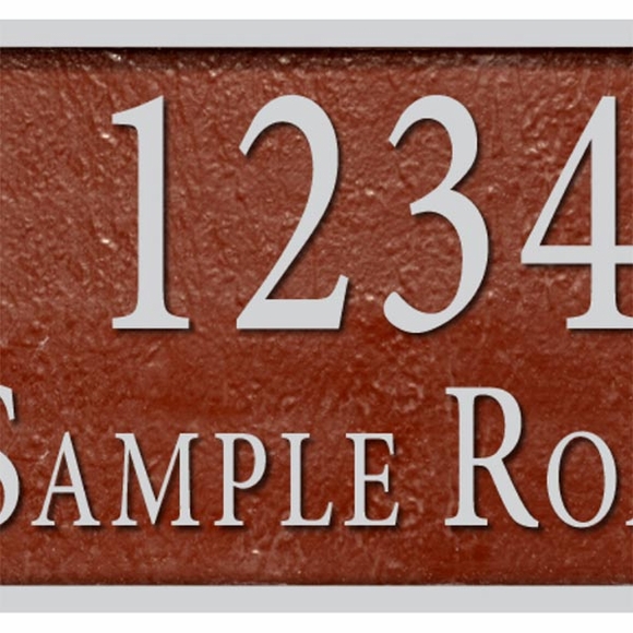 Large Lawn Mount Address Sign - Choose Rectangle, Oval, or Arch