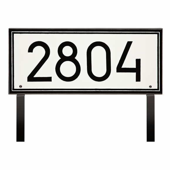 Large Modern Number Address Plaque with Optional Lawn Garden Mounting ...