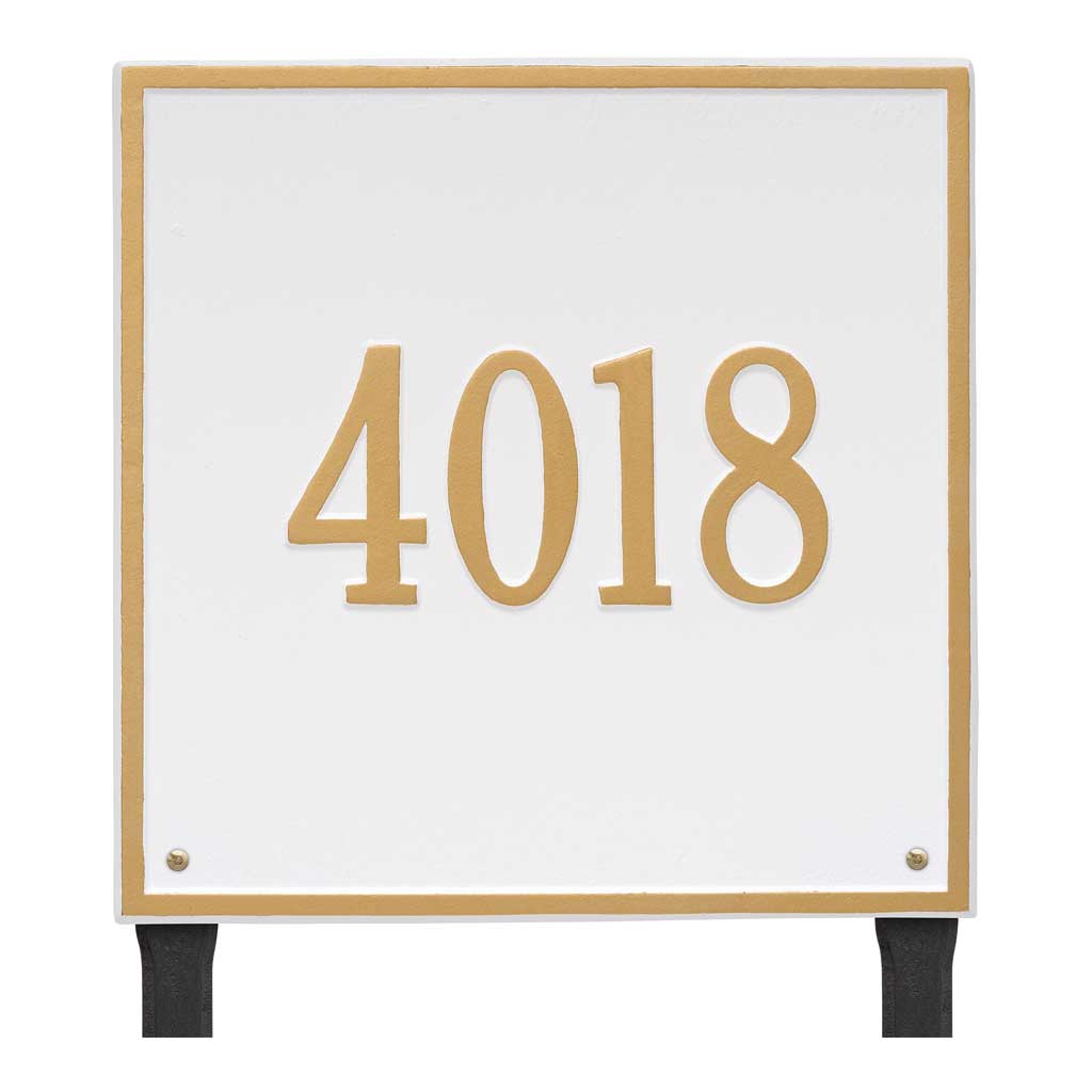 Large Square Address Plaque
