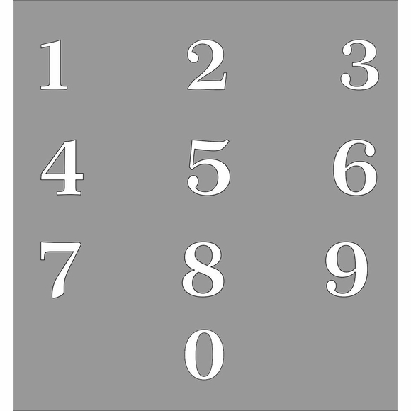 Large Reflective Address Numbers
