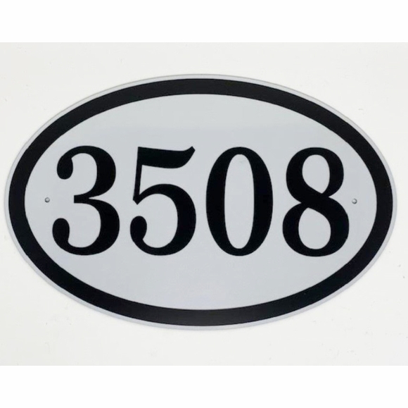 Large Reflective Address Sign