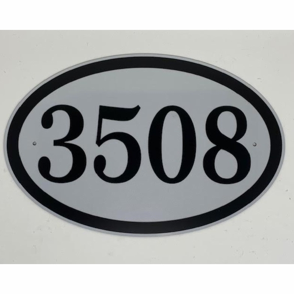 Large Reflective Address Sign