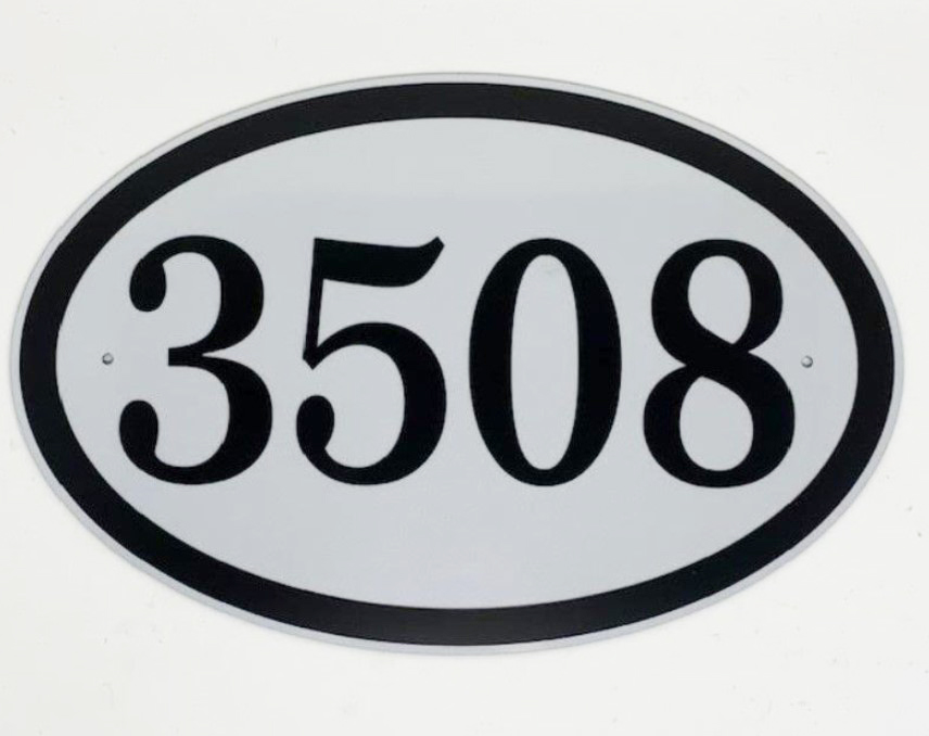 Large Reflective Address Sign