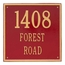 Large Square Address Sign - Custom Plaque