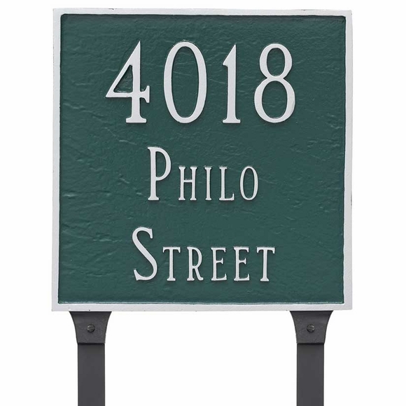 Large Square Address Sign - Custom Plaque