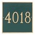 Large Square Address Sign - House Number Plaque