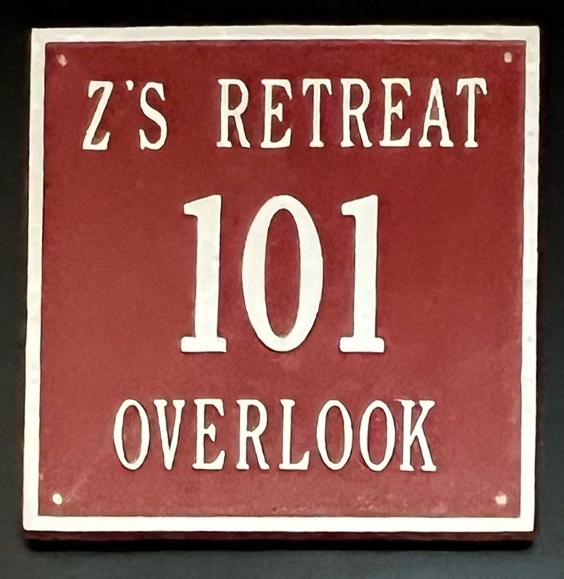 Large Square Address Sign - House Number Plaque