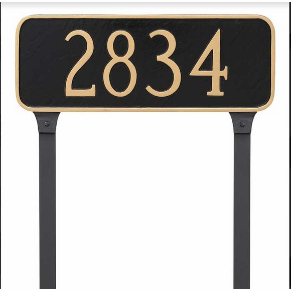Lawn Mount Rectangular House Sign