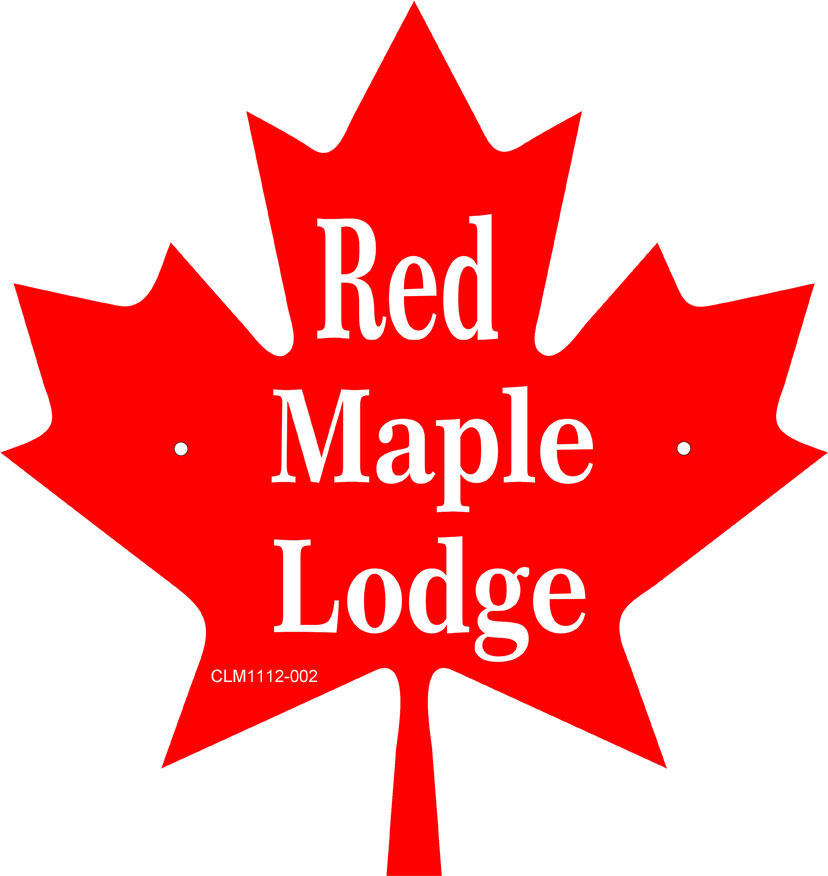 Custom Maple Leaf Shape Sign
