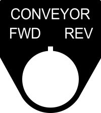 Custom Legend Plate for 30mm Push Buttons, Selector Switches or ...