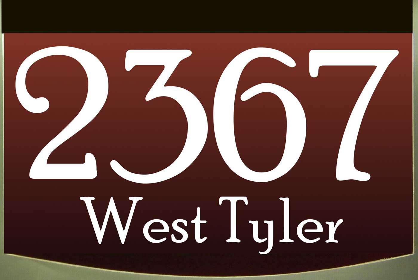 LED Lighted House Number and Street Name Sign - Choose 120V, Low ...