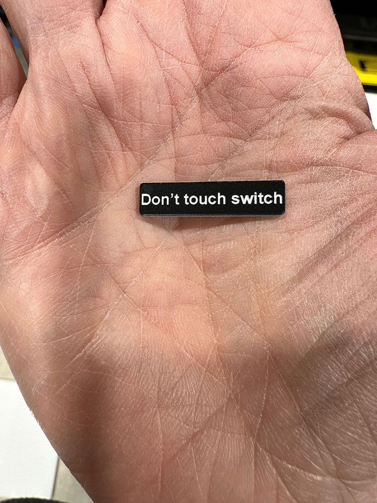 Lightswitch Labels - Custom Made Stick On Label To Mark Any Light or Switch