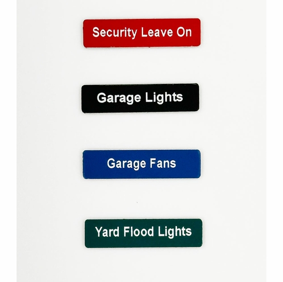 Lightswitch Labels - Custom Made Stick On Label To Mark Any Light or Switch