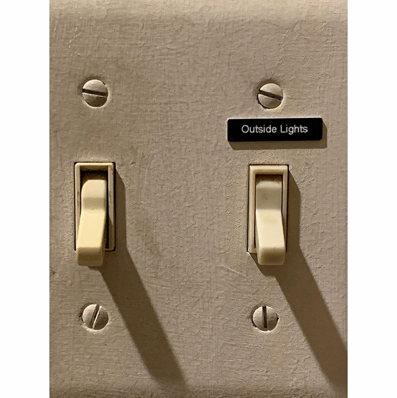 Lightswitch Labels - Custom Made Stick On Label To Mark Any Light or Switch