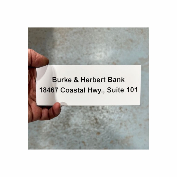 Mailbox Sign Package Delivery To Front Door, Name, Address, Custom Text