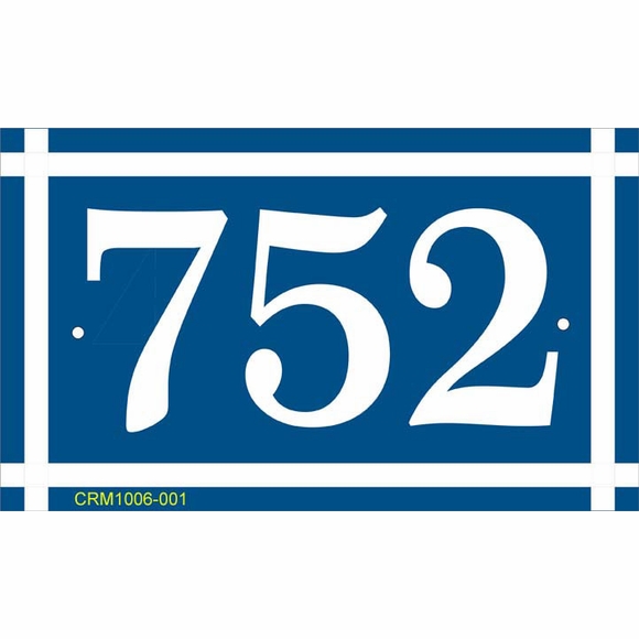 Mission Style House Number Sign