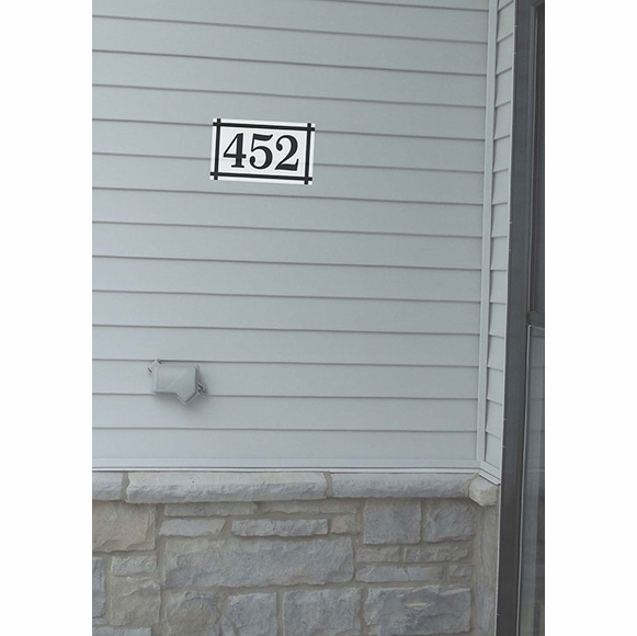 Mission Style House Number Sign