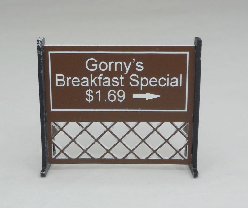 Model Railroad N scale, HO scale and O scale Custom Billboards