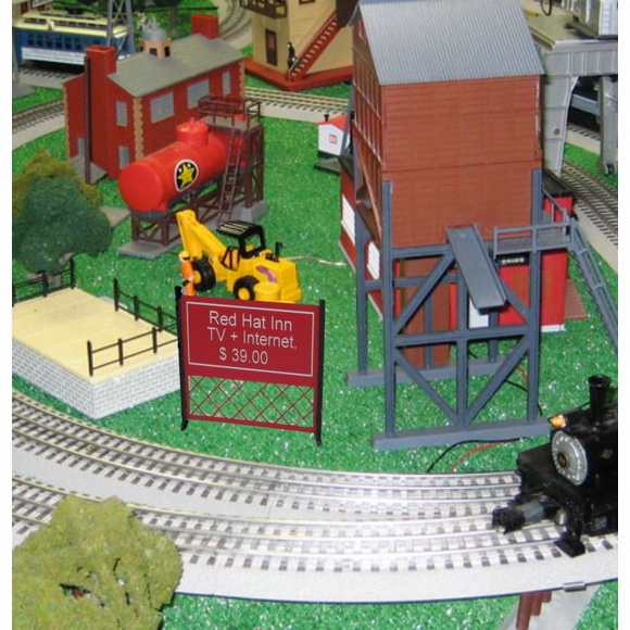 Model Railroad N scale, HO scale and O scale Custom Billboards
