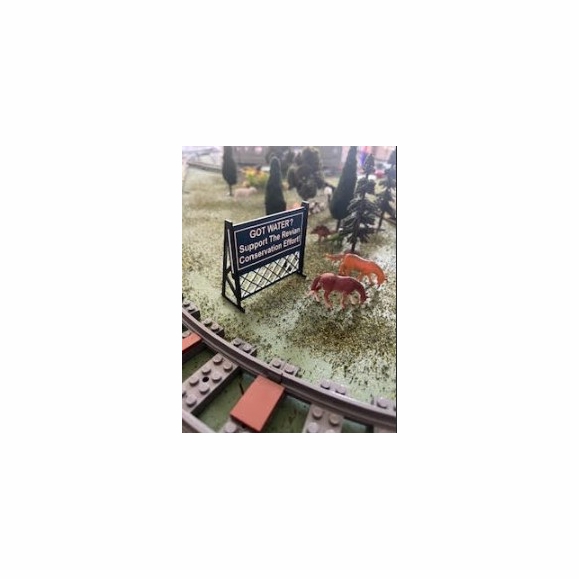 Model Railroad N scale, HO scale and O scale Custom Billboards
