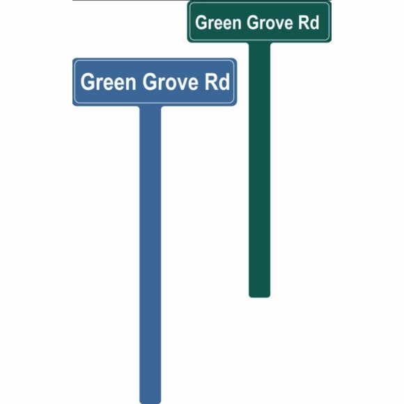 Model Railroad Street Sign