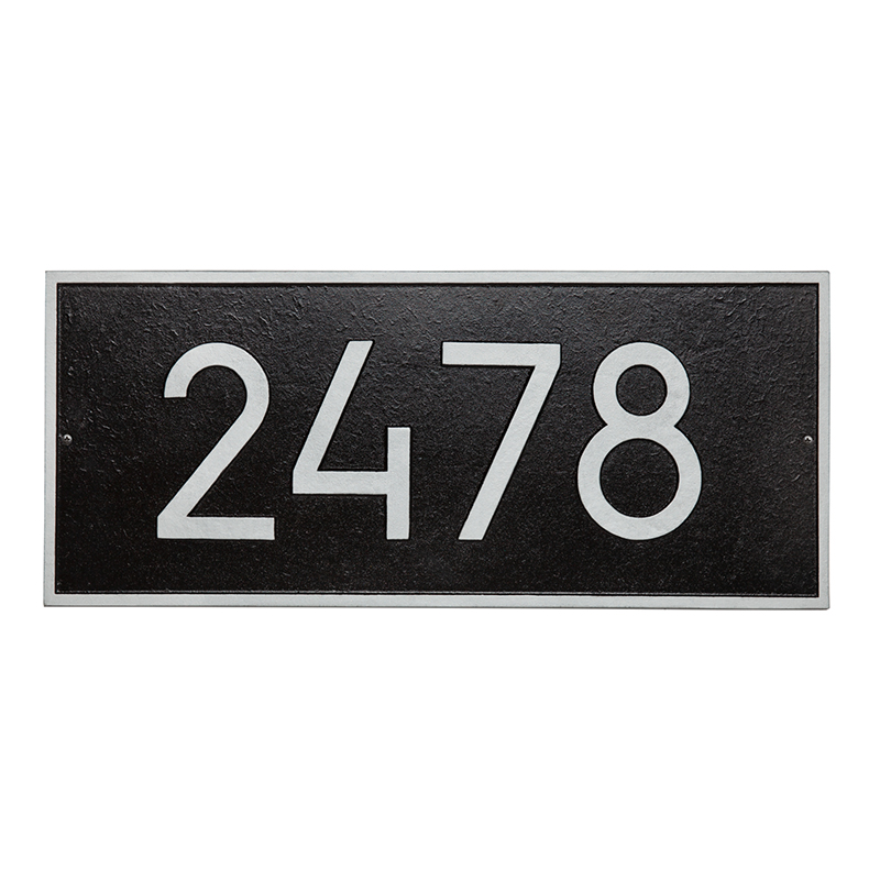 Large Address Sign With Contemporary Numbers