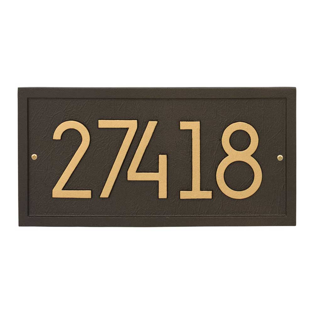 Modern Rectangle Address Plaque